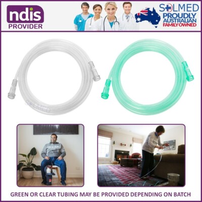 2 X FIRST AID OXYGEN TUBING WITH FUNNEL ISO CONNECTORS 2.1 METRES NON ...
