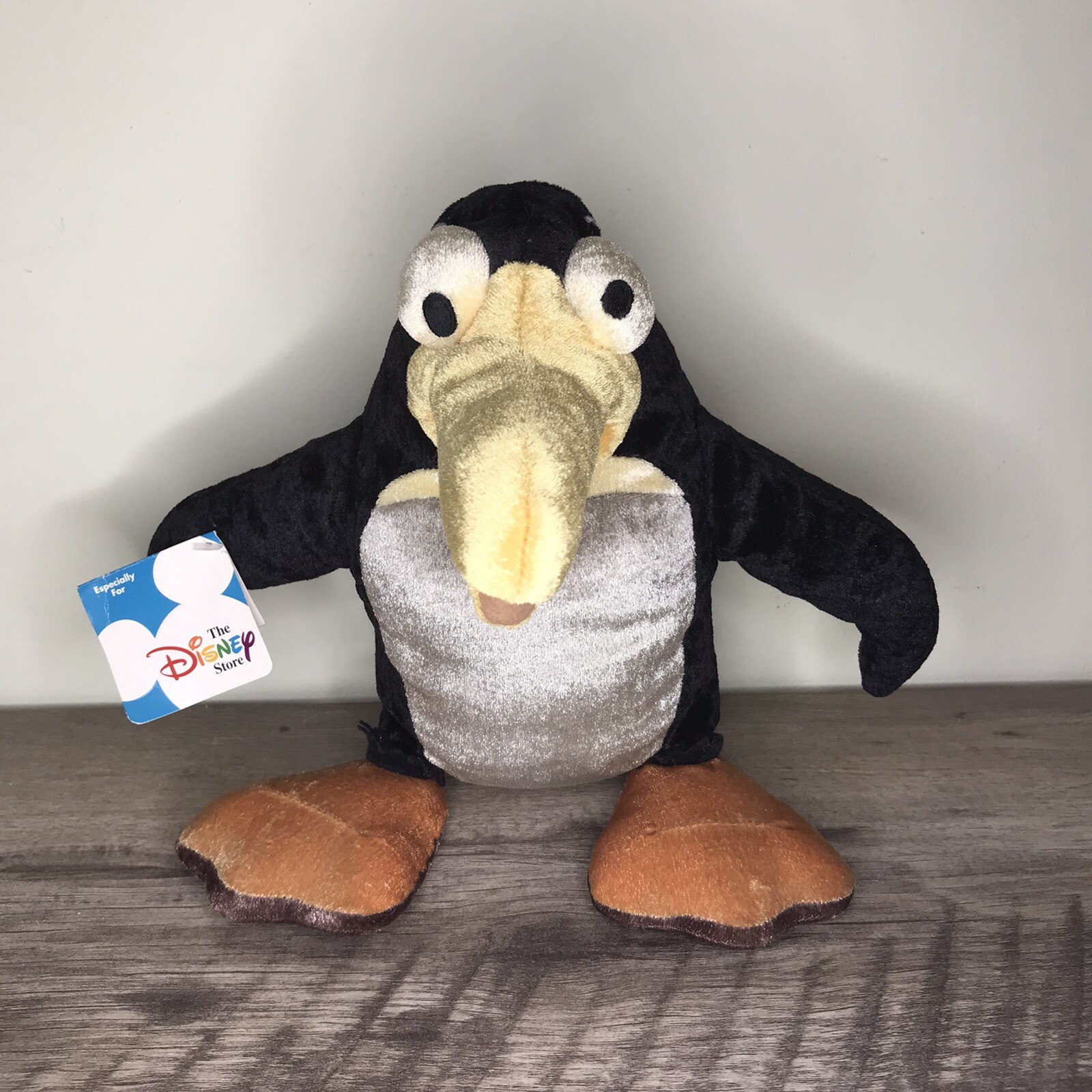 Disney Tip Plush Penguin 10" Little Mermaid Toy Retired 2 for sale ...