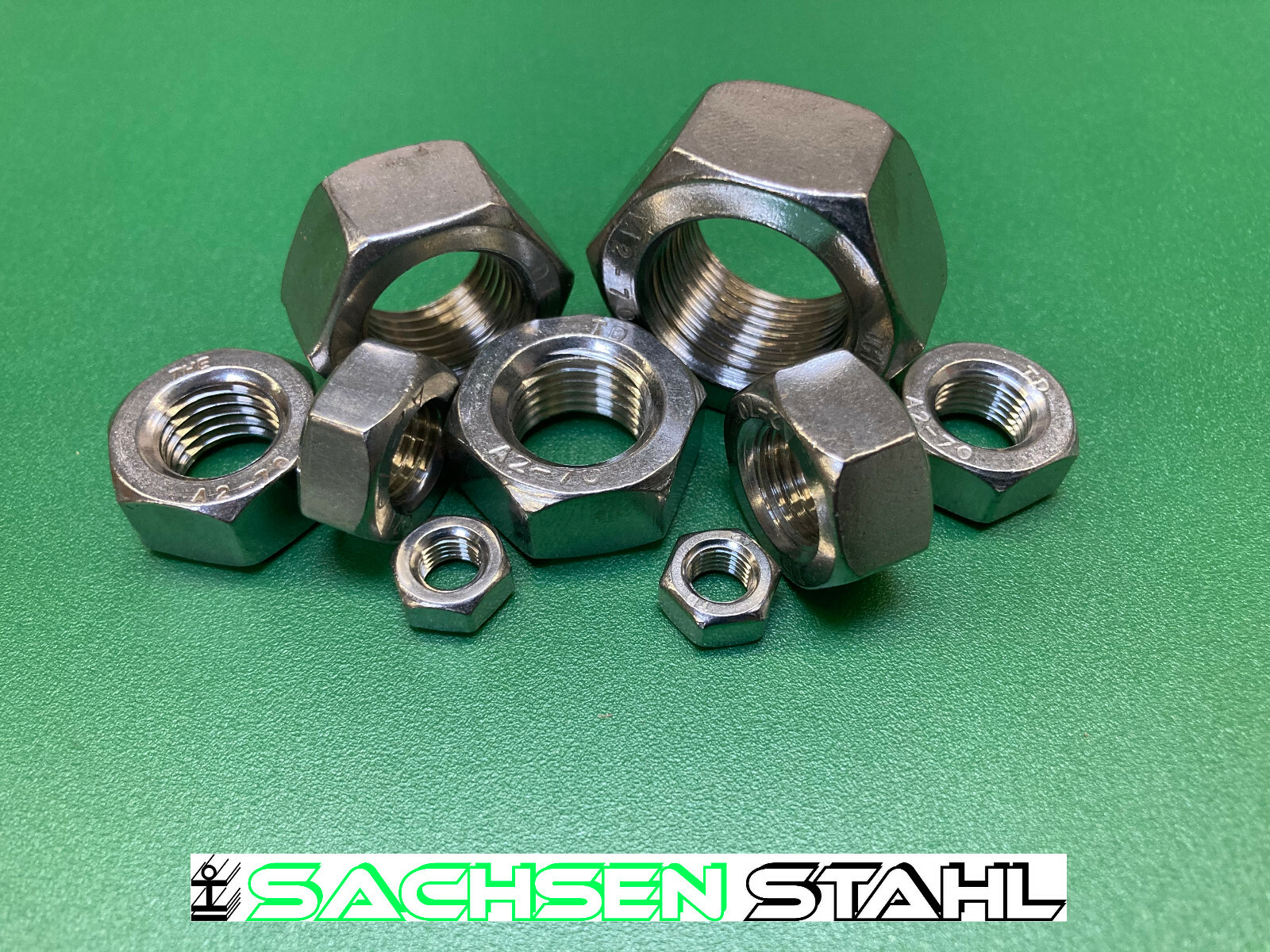 Feingewinde Mutter Sechskantmutter DIN 934-A2 Edelstahl M6x0,75 - M20x1 ...