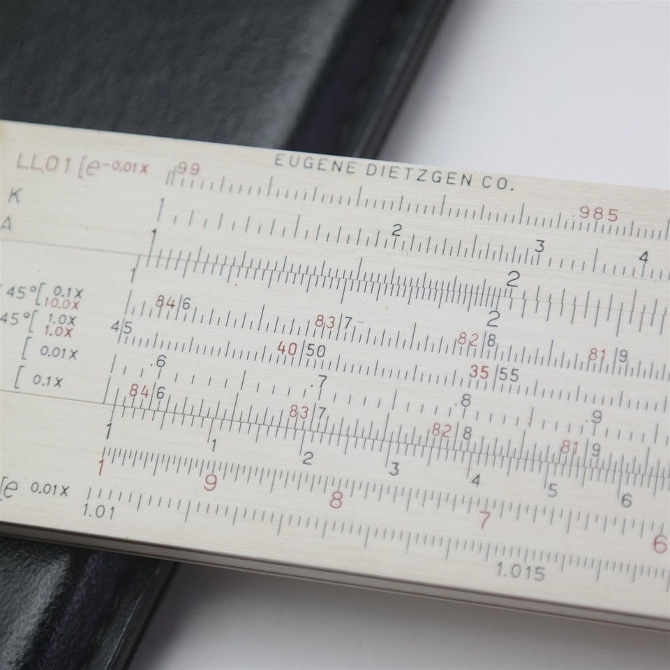 Vtg DIETZGEN Maniphase Multiplex N1732 Slide rule W/ Case USA made ...