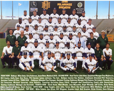 1995 MILWAUKEE BREWERS MLB TEAM 8X10 GLOSSY PHOTO PICTURE | eBay