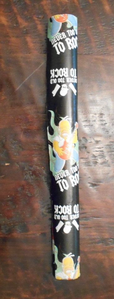 Homer Simpson gift wrapping paper 30' x 17" Never Too Old To Rock 2007 ...