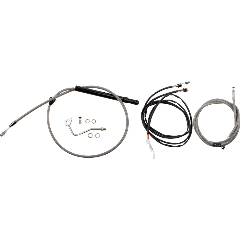 Burly Brand - B30-1316 - Extended Cable/Brake Line Kit for 13in. Ape ...