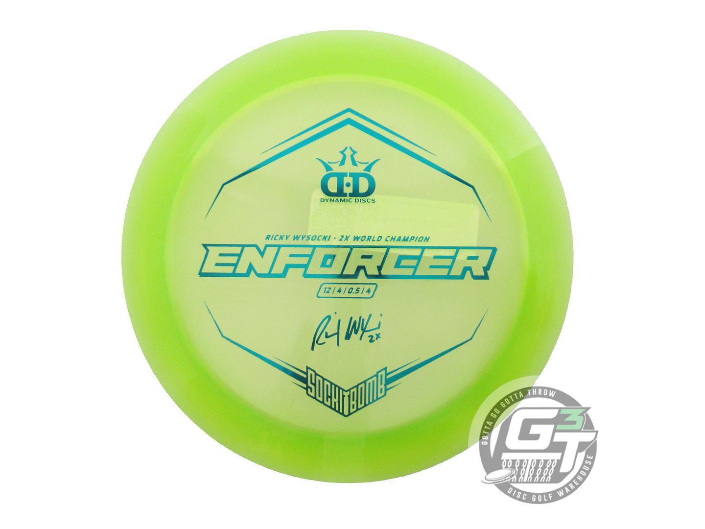 NEW Dynamic Discs LE WYSOCKI Lucid Enforcer 175g Lime Distance Driver ...