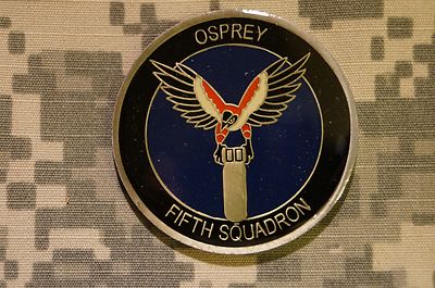 Challenge Coin US Air Force ROTC Osprey Fifth Squadron Ellsworth ...
