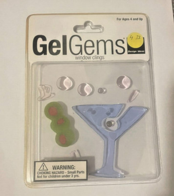 Cocktail Party Martini Glass Olives GelGems Flex Kit | eBay