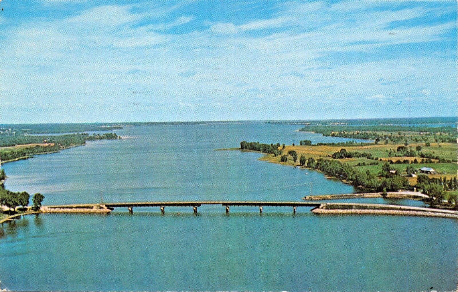 SOUTH ALBURG TO NORTH HERO VERMONT~NORTH HERO BRIDGE POSTCARD 1963 PMK ...