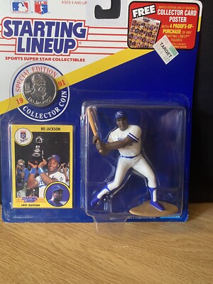 BO JACKSON Kansas City Royals Starting Lineup 1991 Figure, Coin & Card ...