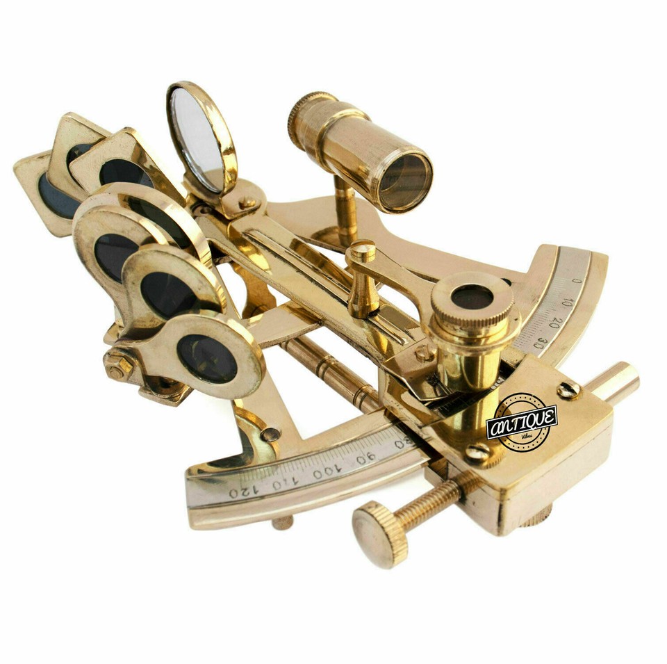Marine Military Sextant Astrolabe Compass Brass Antique Gift for Men ...