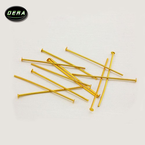 100pcs (40mm) BRASS color PINS CHANDELIER LAMP BEAD PRISM CRYSTAL ...