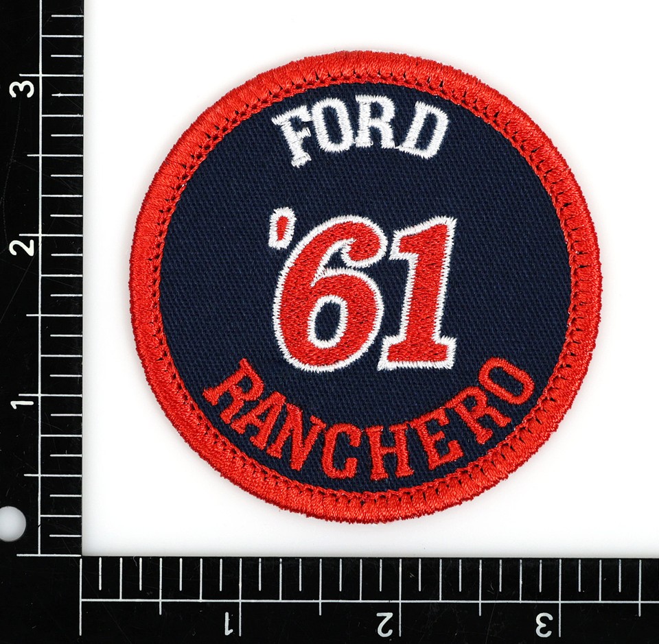 1961 Ford Ranchero Embroidered Patch Black/Red Iron-On Sew-On Jacket ...