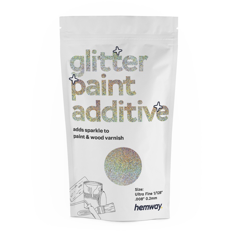 Hemway Glitter Paint Ultra fine / Extra Fine Additive for Emulsion ...