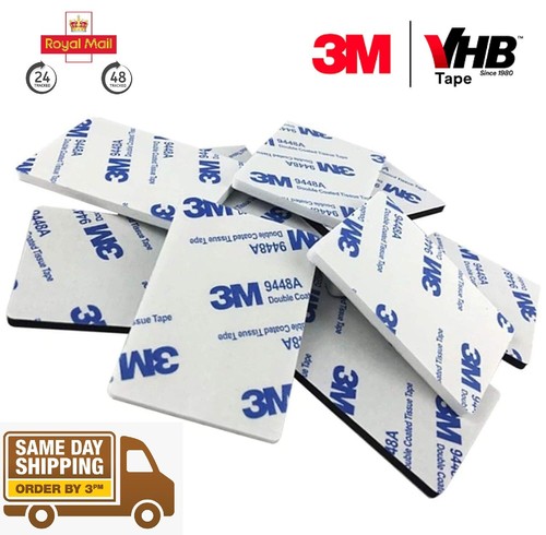 3M Sticky Pads Double Sided Strong VHB Foam Adhesive Mounting Pad ...