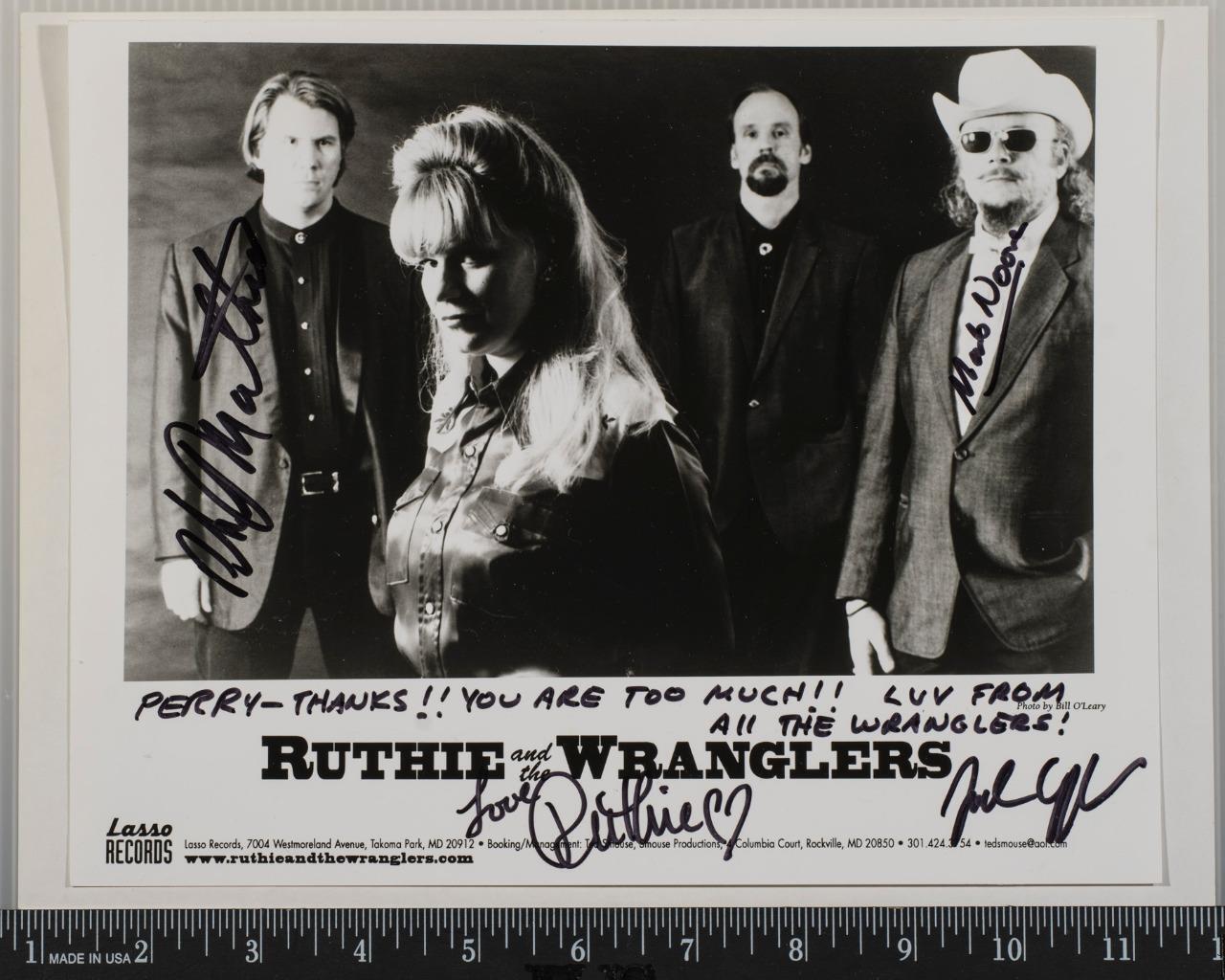 Ruthie Et The Wranglers Autographe Signé 8x10 B&w Promo Promotionnel ...