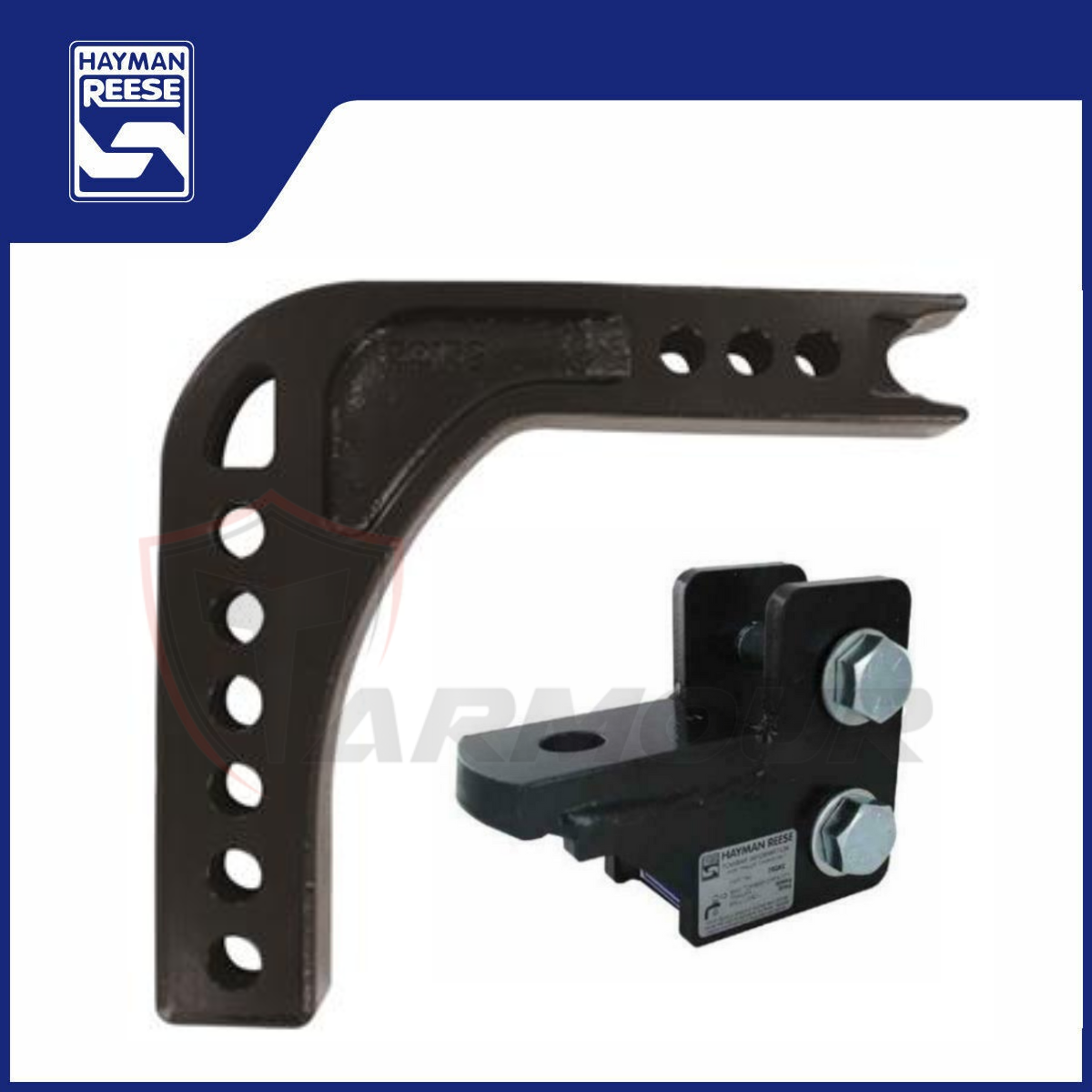 HEAVY DUTY ADJUSTABLE TOW BALL MOUNT TONGUE BAR HITCH TRAILER HAYMAN ...