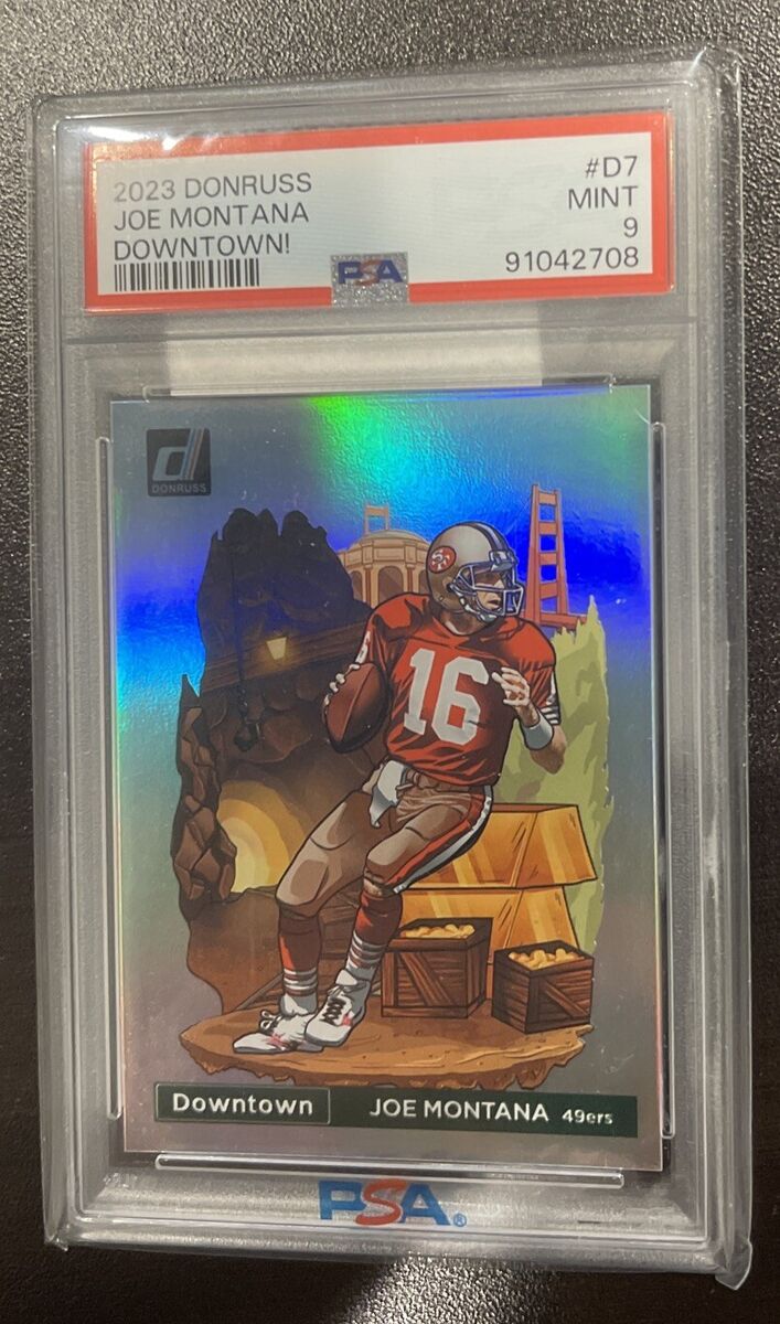 2023 Panini Donruss Downtown #D-7 Joe Montana Graded Card 2023 Panini Donruss Downtown #D-7 Joe Montana Graded Card