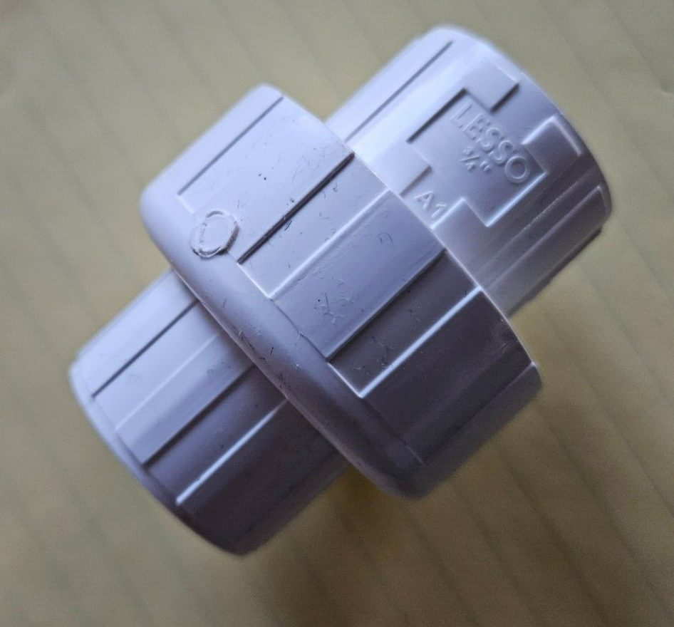 Lesso 3/4" Schedule 40 PVC Pipe Fitting Socket Union for HVAC ...