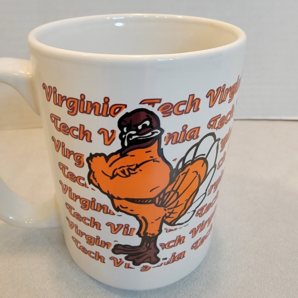 Virginia Tech VT Hokie Ceramic Coffee Mug Cup 14 oz NCAA Tea Hot ...