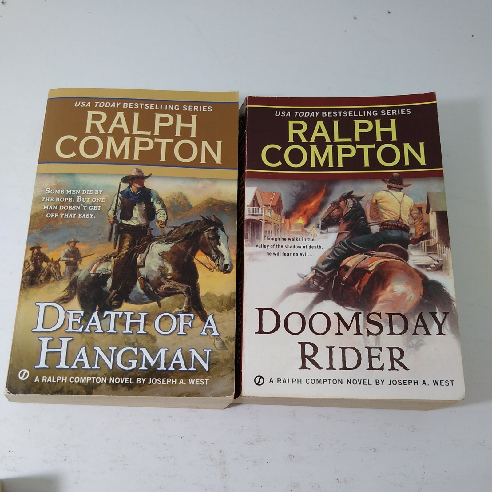 LOT OF 5 RALPH COMPTON WESTERN PAPERBACK BOOKS | eBay