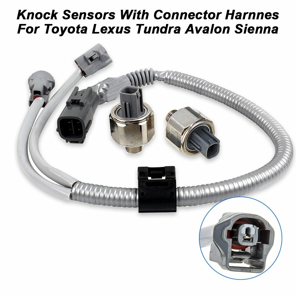 Knock Sensors w/Connector Harnnes For Toyota Solara Tacoma Lexus SE 3 ...