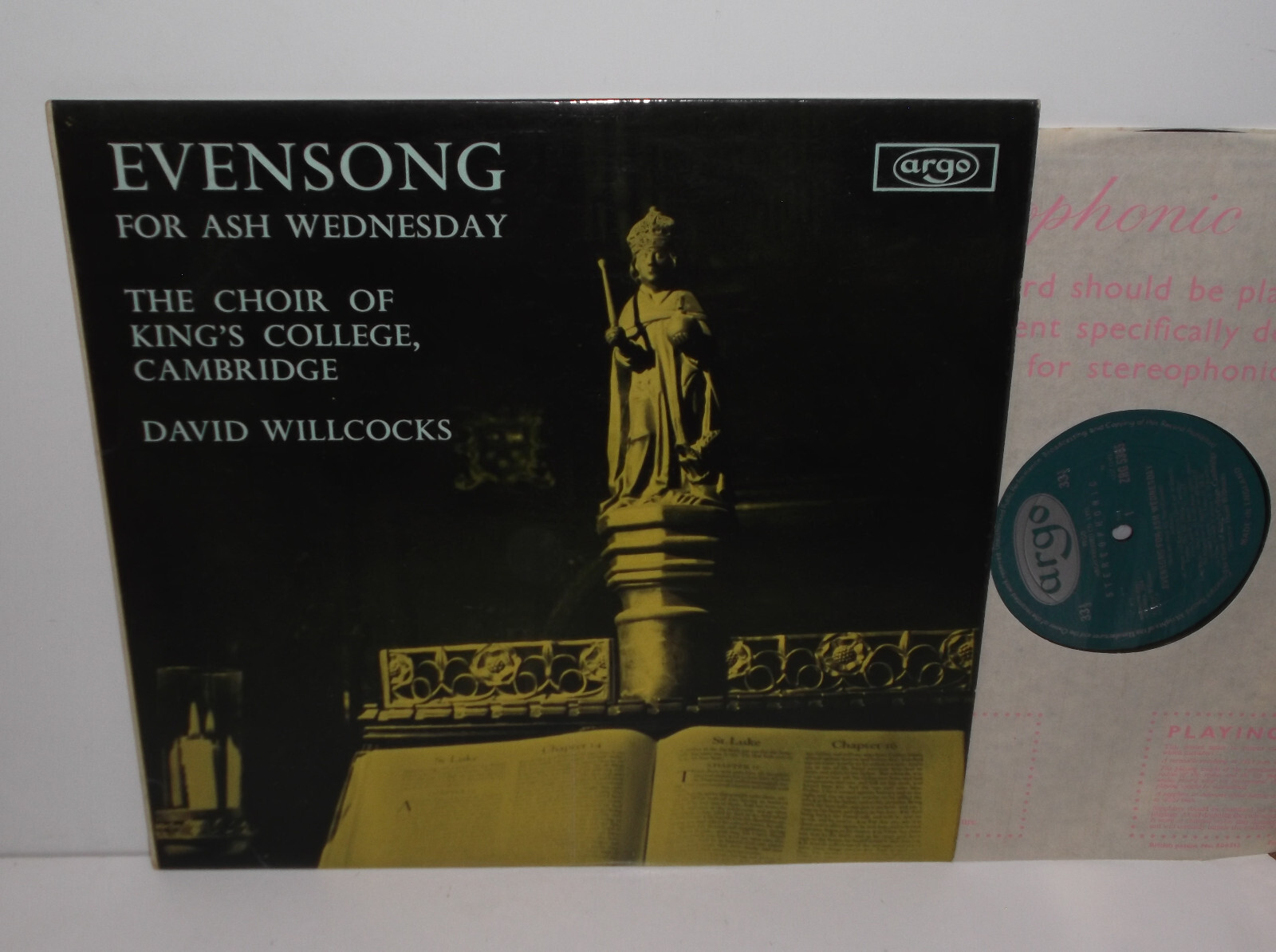 ZRG 5365 Evensong For Ash Wednesday King's College Choir HP TAS List ...