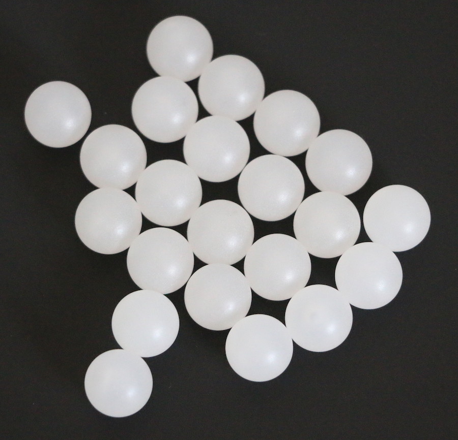 18mm Polypropylene ( PP ) Solid Plastic Bearing Balls Precision Sphere ...