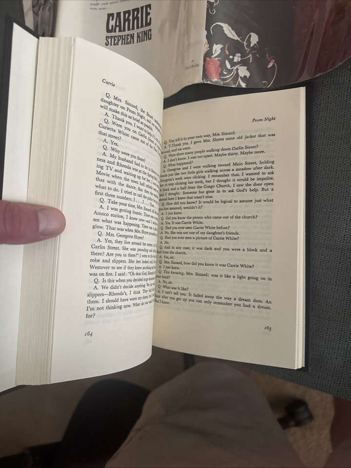 Carrie by Stephen King Doubleday Hardcover Book Club First Edition 1974 ...