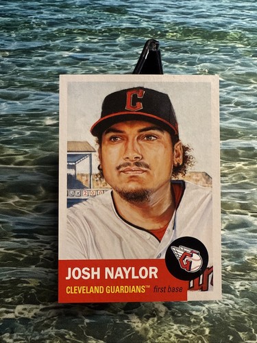 Topps Living Set 💥JOSH NAYLOR BLACK BIO💥# 766 /10 Cleveland Guardians ...