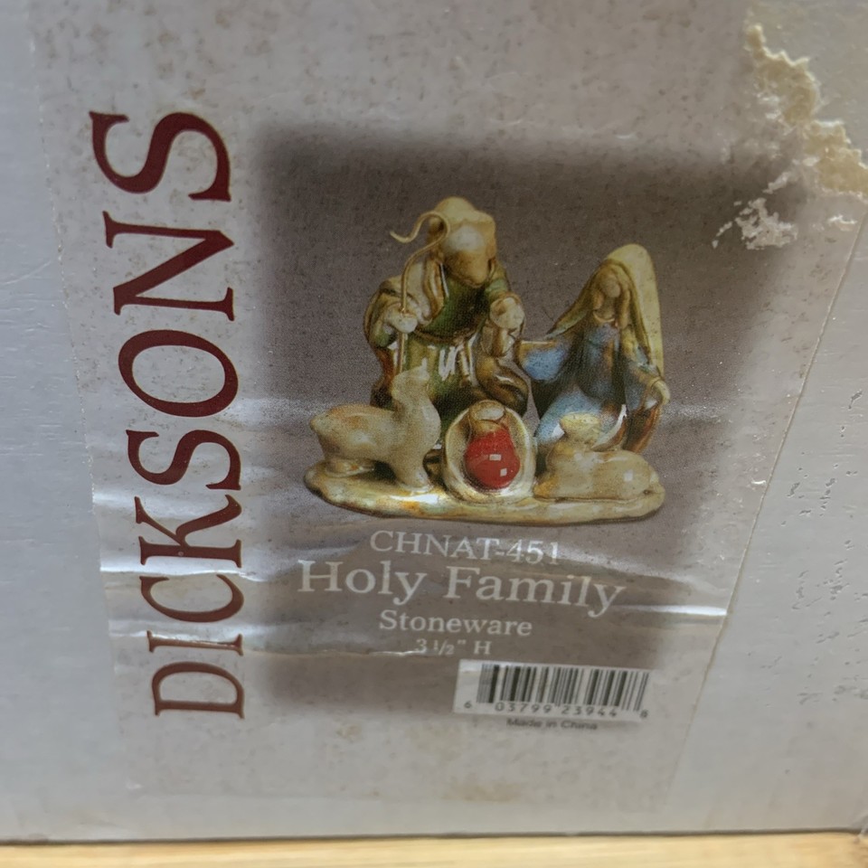 Dicksons Pottery Vintage Nativity Scene Christmas Decor Baby Jesus Mary ...
