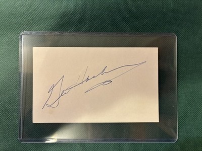 GENE HACKMAN AUTOGRAPH Original Index Card | eBay