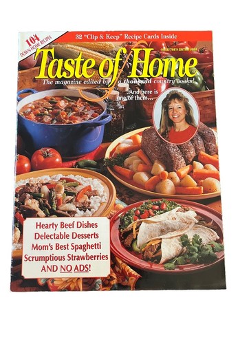 TASTE OF HOME MAGAZINE, COLLECTOR'S EDITION 1998 (GOOD CONDITION) | eBay