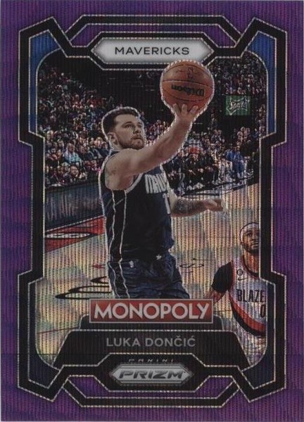 2023-24 Panini Prizm Monopoly - Purple Wave Prizm #22 Luka Dončić for ...