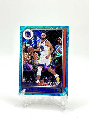 2021-22 NBA Hoops Stephen Curry Teal Explosion #18 Golden State ...