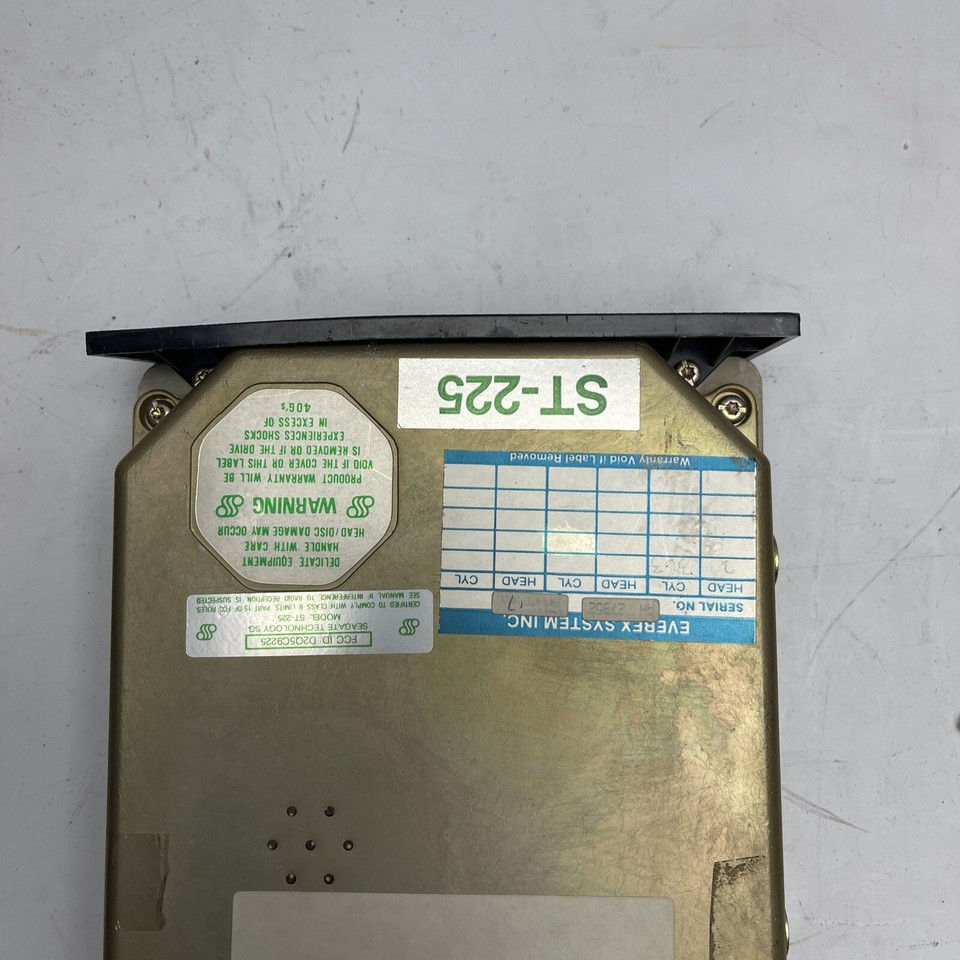 Vintage Seagate ST-225 MFM Hard Disk Drive 1980s Read | eBay