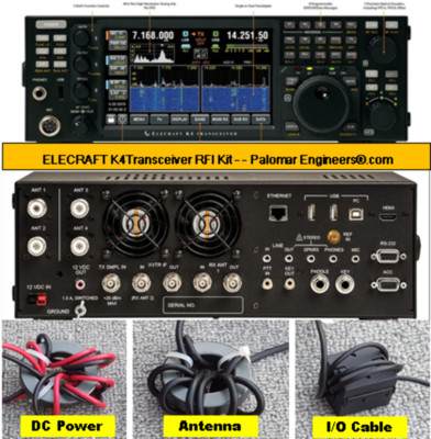 Elecraft K4 Transceiver RFI and Noise Reduction Kit, RFI Range 1-60 MHz ...