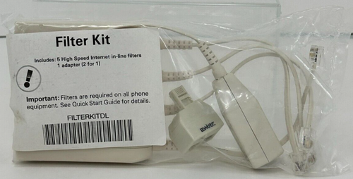 2WIRE DSL Filter Kit for 2-Line Phones 5 High Speed Internet Filters ...