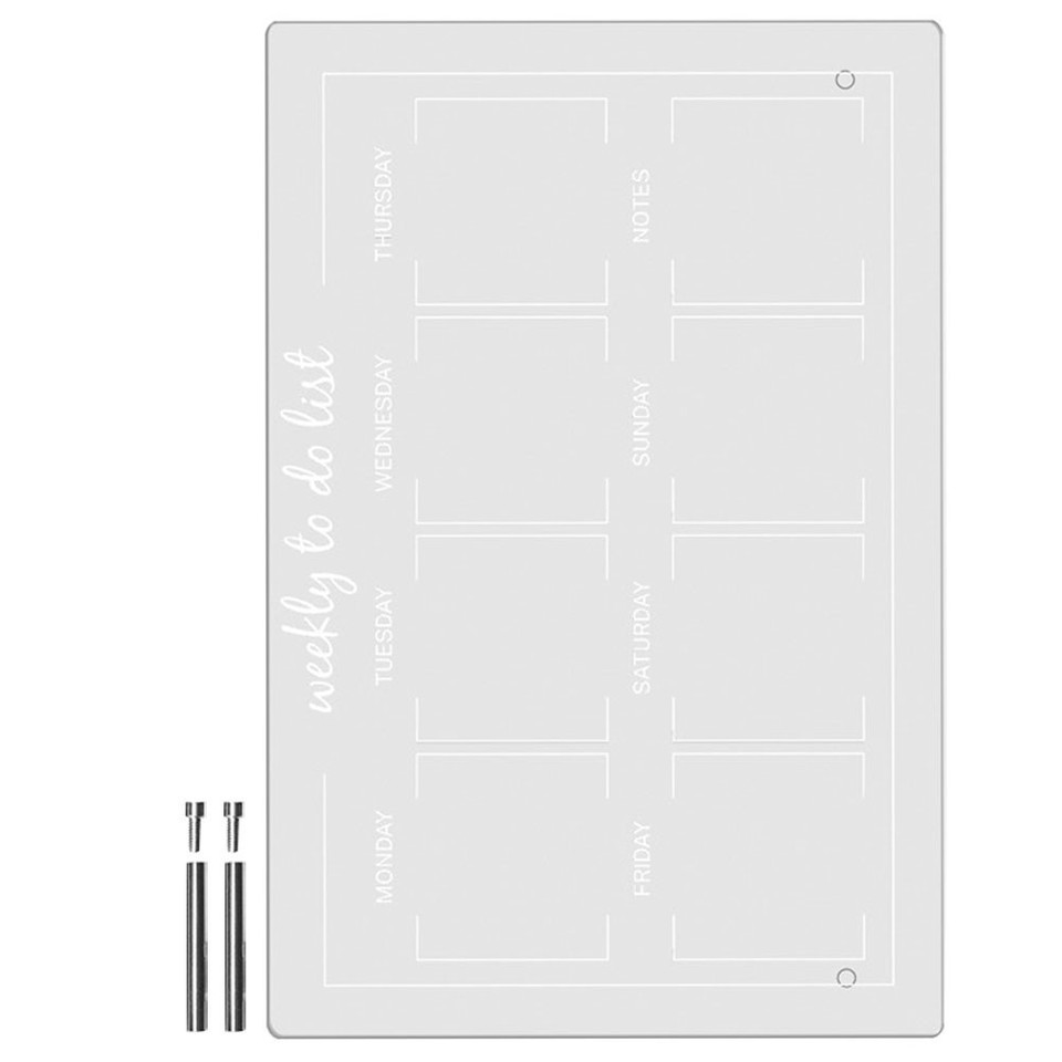 Clear Writing Board Small Whiteboard Desktop Planning Boards Dry Erase ...