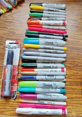 Sharpie Multicolor Permanent Markers/Pens/highlighters - Lot Of 40 + | eBay