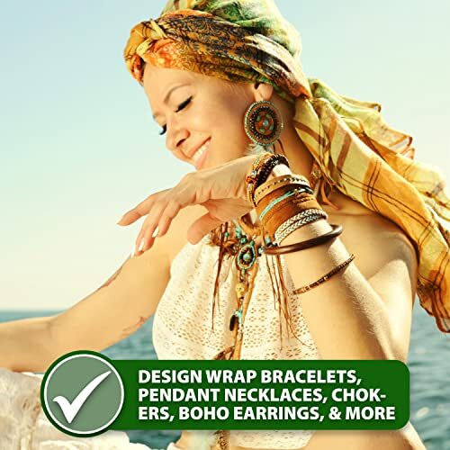 Mandala Crafts Round Cowhide Genuine Leather String Cord Natural ...