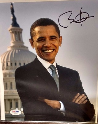 Barack Obama Signed 8x10 Photo 2007 PSA/DNA Authentic Signature RARE ...