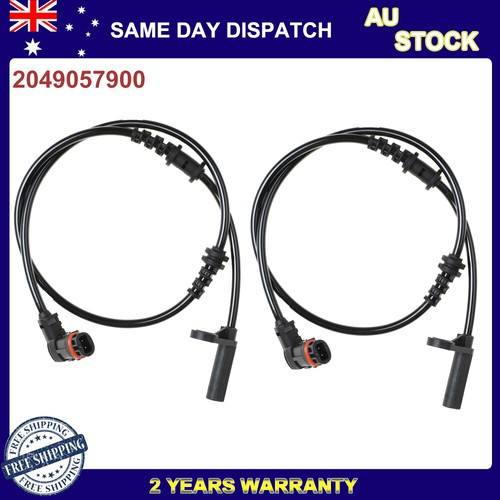 2X Front ABS Speed Sensor For Mercedes Benz C250 C350 W204 A2049057900 ...