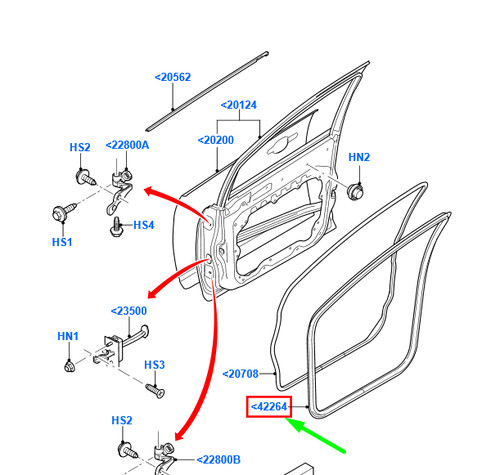 NEW FORD FOCUS MK2 FRONT DOOR WEATHERSTRIP SEAL 1534918 GENUINE | eBay