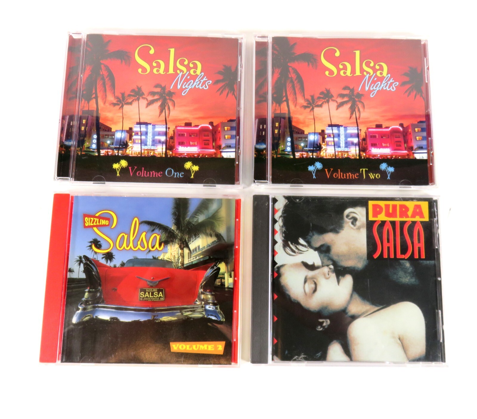 Lot of 4 Salsa CDs Sizzling Salsa Nights Pura Salsa Nights Volume 1 &2 Excellent 96741072628| eBay