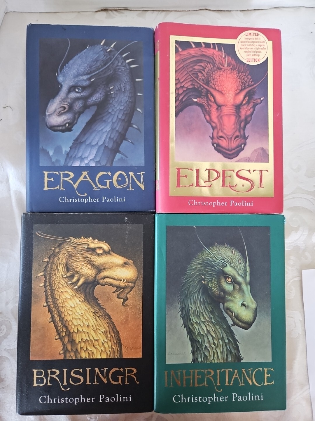 Lot 4~Complete (#1-4) ERAGON INHERITANCE CYCLE Series Set~HCDJ ...