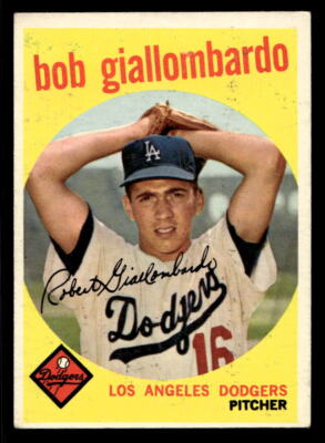 1959 Topps - Bob Giallombardo - #321b "Optioned On Back" Los Angeles ...