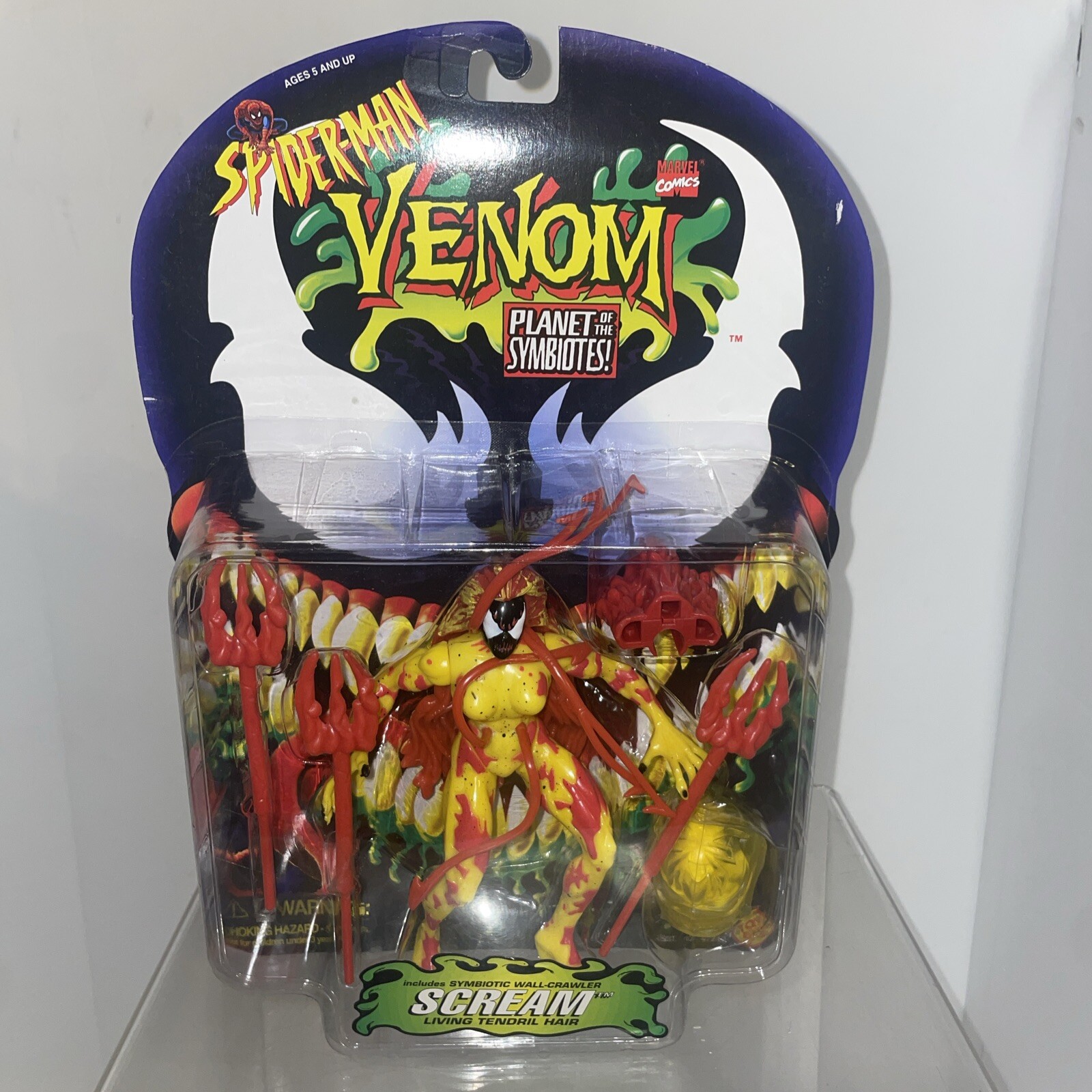 1996 Spider-Man Venom Planet of the Symbiotes SCREAM ToyBiz Action ...