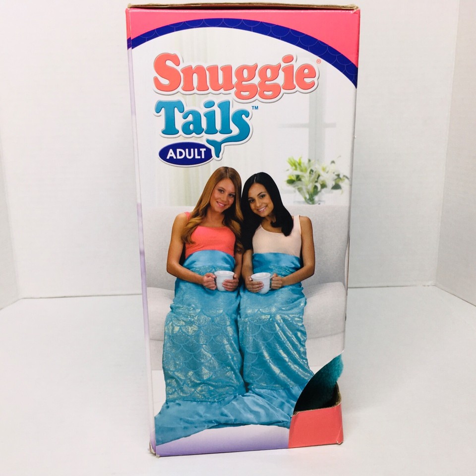 Snuggie Tails Mermaid Blanket ~ One Size fits most Adults ~ Aqua ...