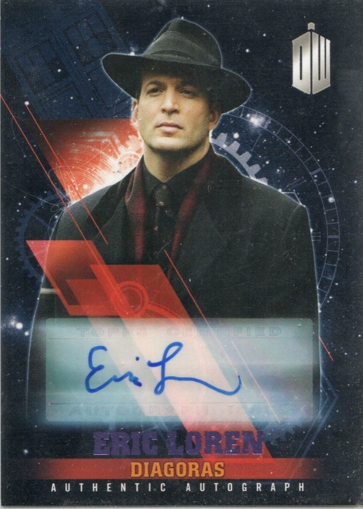 ERIC LOREN as Diagoras, Autograph trading card- DOCTOR WHO Timeless ...