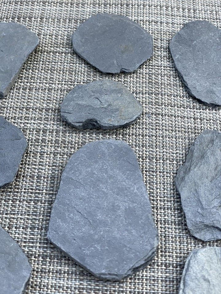 Ten small Slate Steppingstones For Fairy Gardens Or Crafts. | eBay