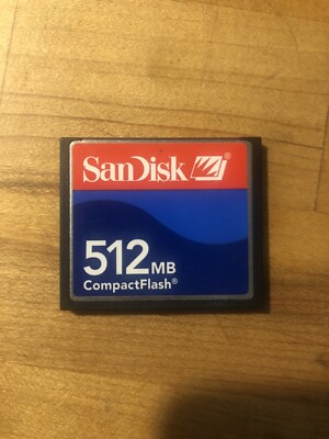 SanDisk 512MB Compact Flash Camera Memory Card | eBay